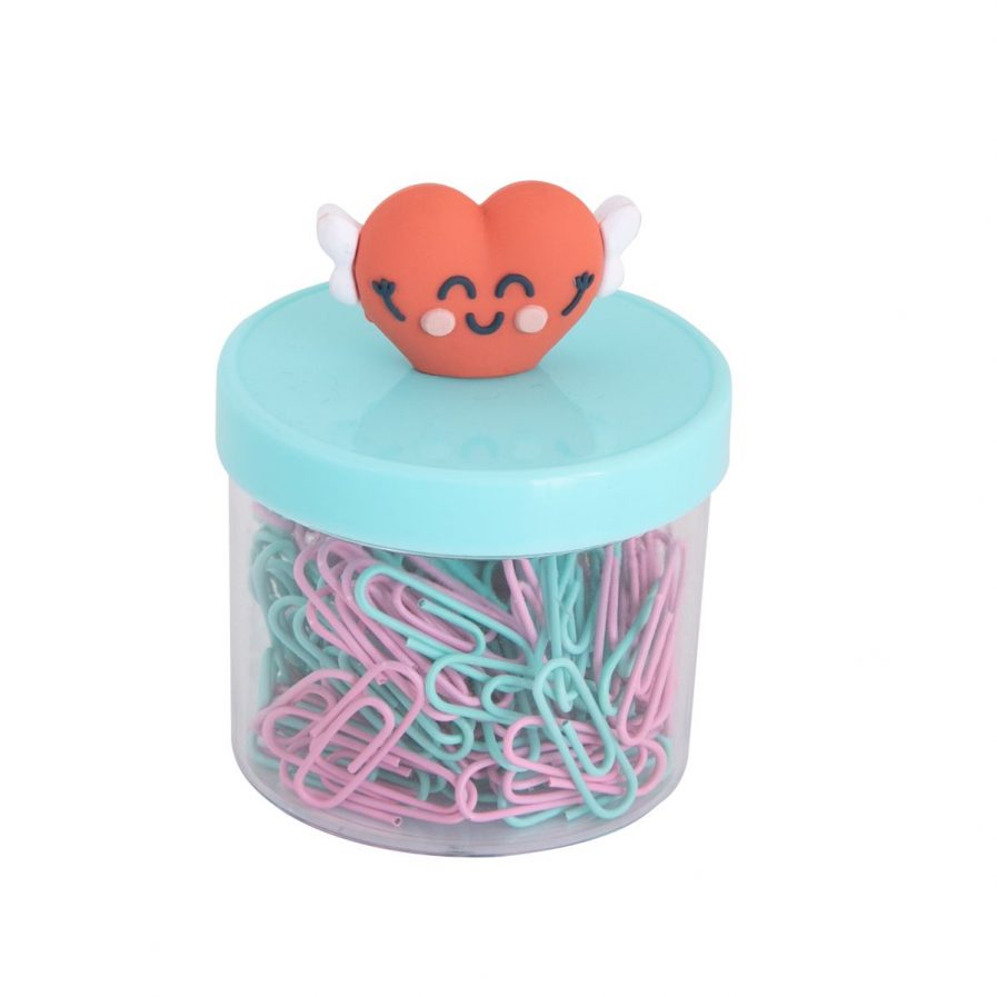 Bote de clips de papel "Corazón" - WEDO Shop